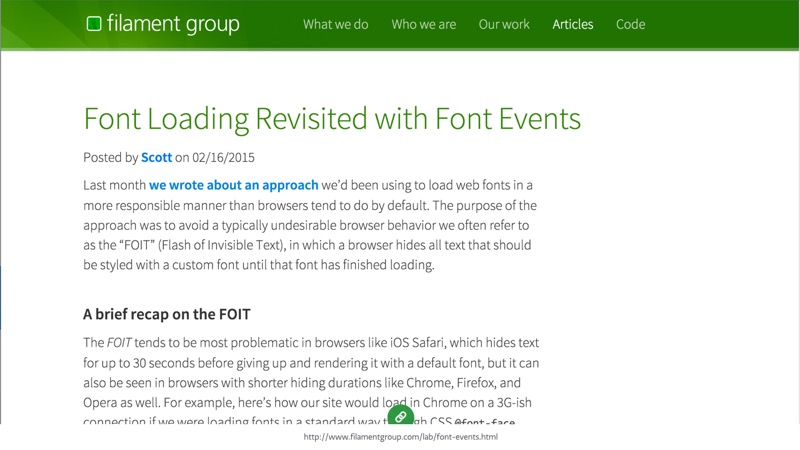 Delivering Responsibly | Filament Group, Inc.